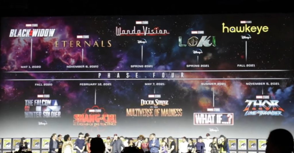 A recap of Marvel's MCU Phase 4 lineup at SDCC 2019 - UnGeek