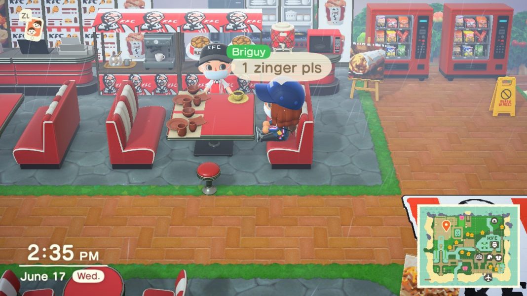 Here's a tour of 'KFC Island' in Animal Crossing: New Horizons - UnGeek