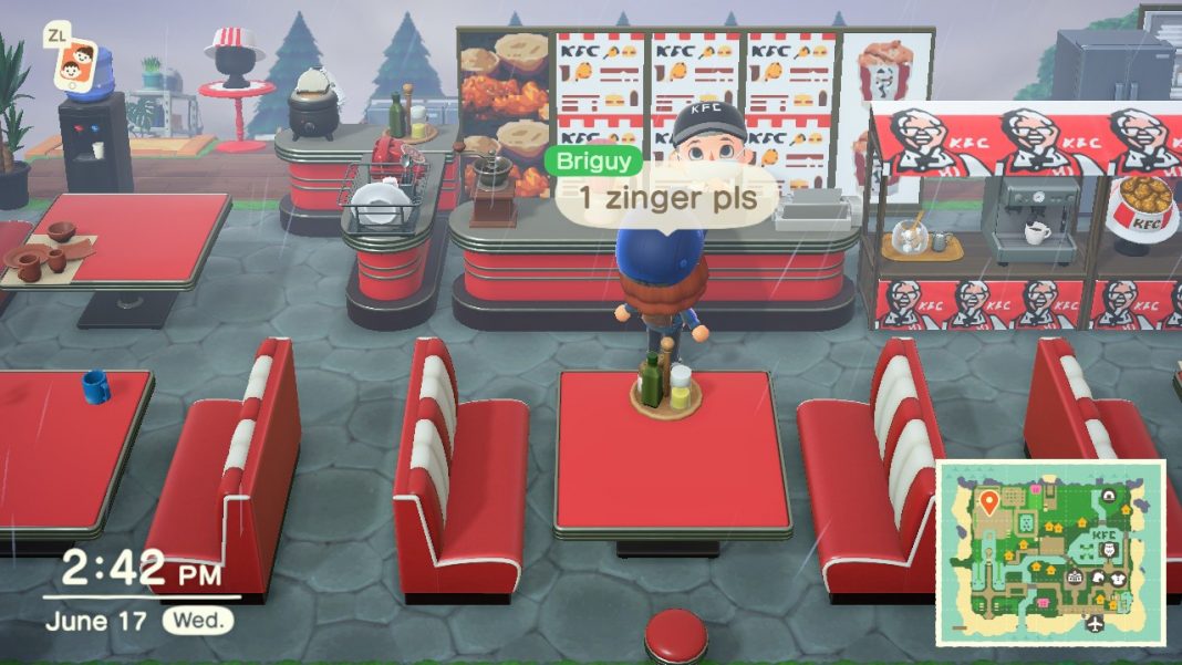 Here's a tour of 'KFC Island' in Animal Crossing: New Horizons - UnGeek