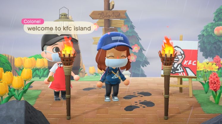 Here's a tour of 'KFC Island' in Animal Crossing: New Horizons - UnGeek