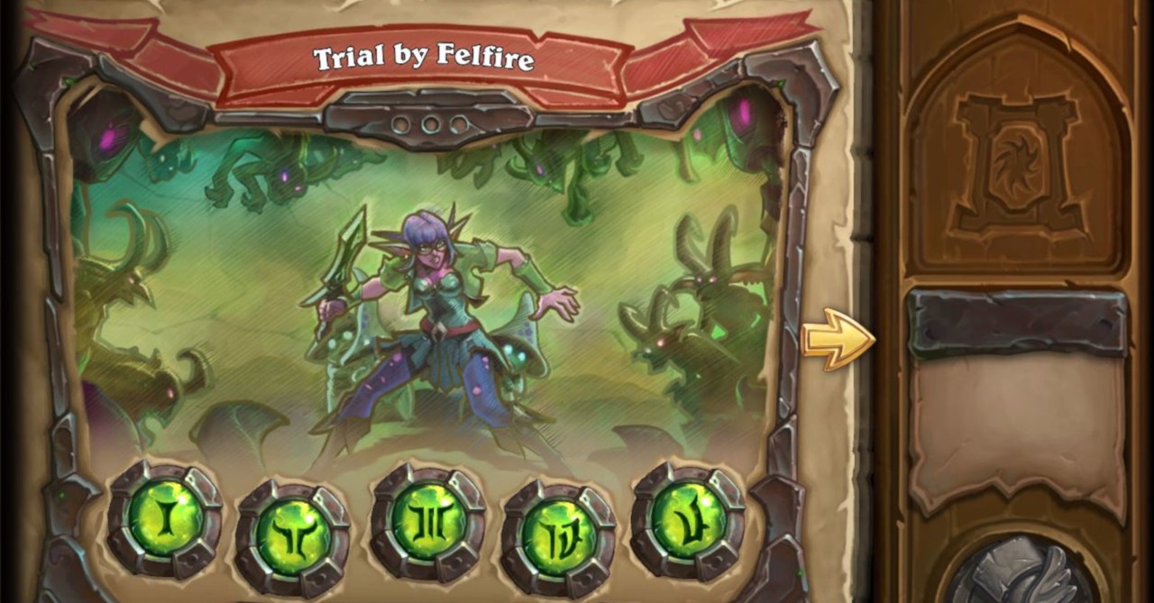 Hearthstone's Trial by Felfire Solo Adventure is now live - UnGeek