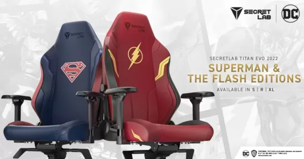 The Secretlab x DC Superman and Flash editions are now available