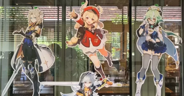 Someone stole the Klee cutout from the PH Genshin Impact collab cafe ...