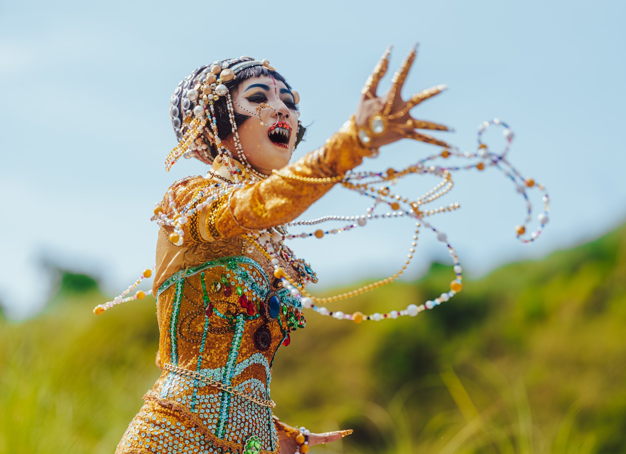This impressive Jibaro cosplay was shot in the Philippines