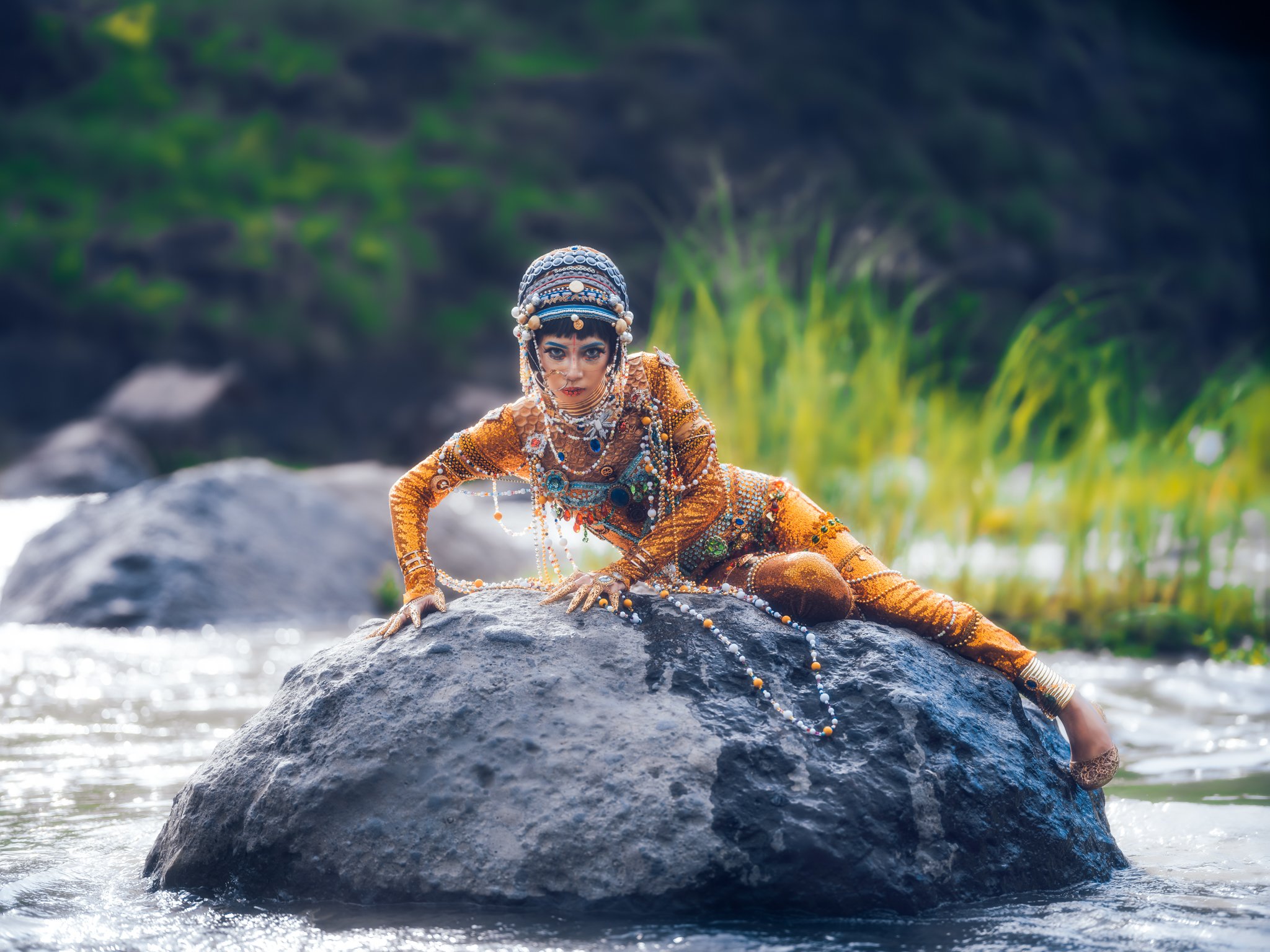 This impressive Jibaro cosplay was shot in the Philippines