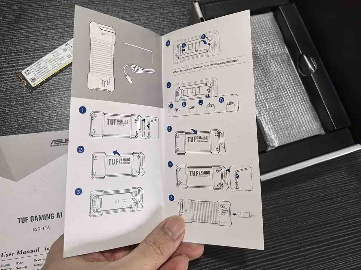 ASUS TUF GAMING A1 SSD Enclosure saved our Taipei Coverage