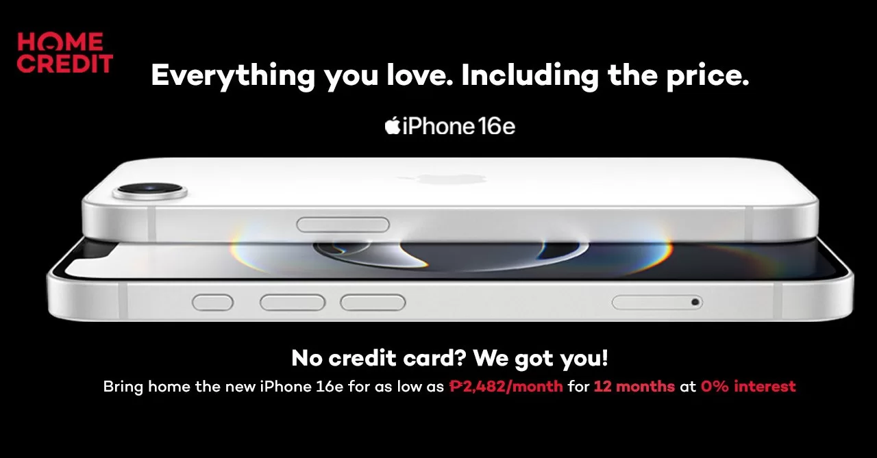 Home Credit partners with Apple PH retailers for iPhone 16e midnight ...