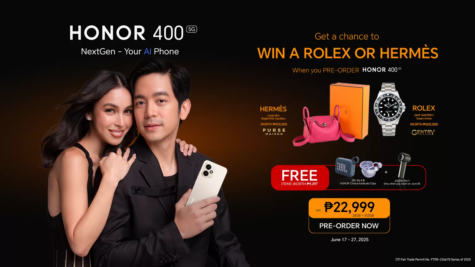 HONOR features Julia Barretto and Joshua Garcia as first brand ...