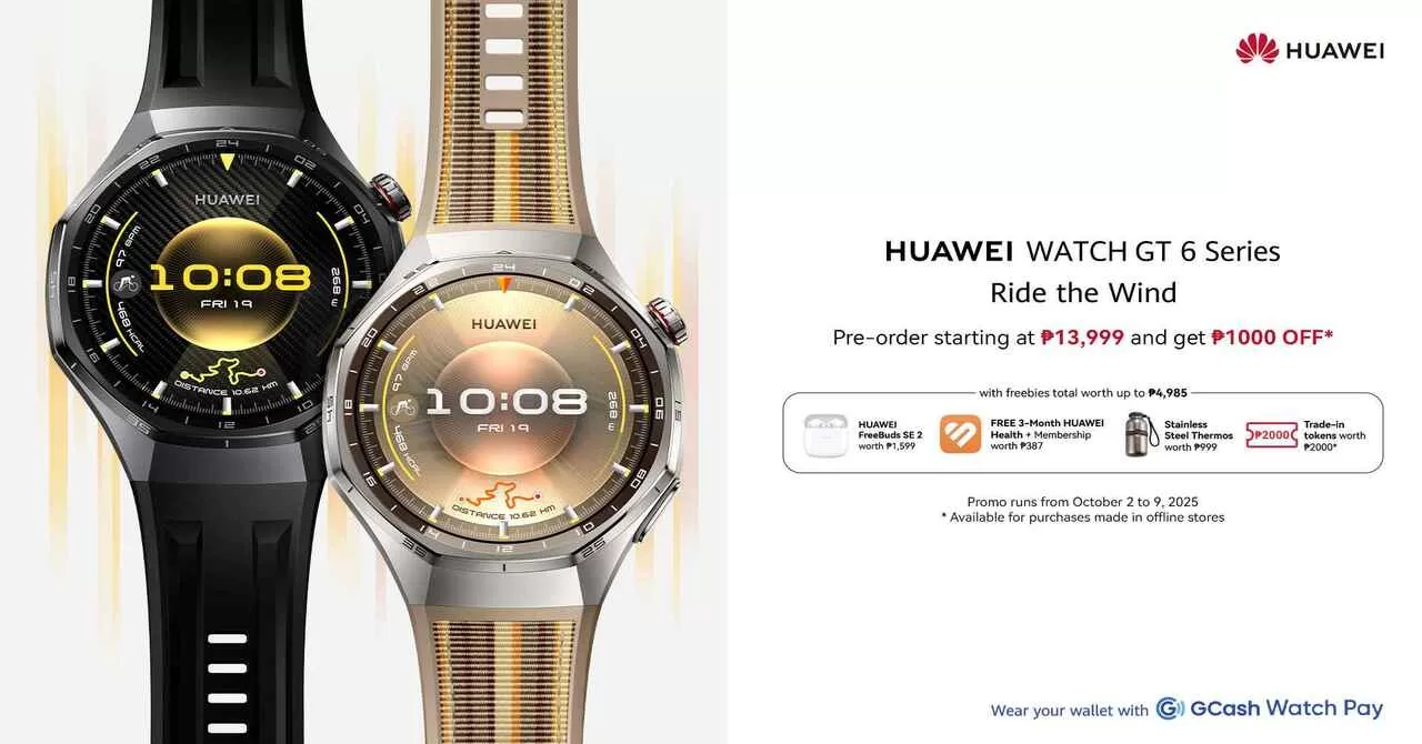 The HUAWEI WATCH GT 6 Series is available for preorder starting at PHP ...