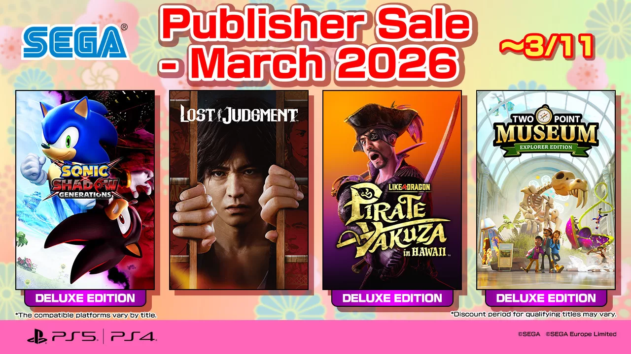 SEGA Publisher Sale - March 2026 is now live, featuring deals on Yakuza ...