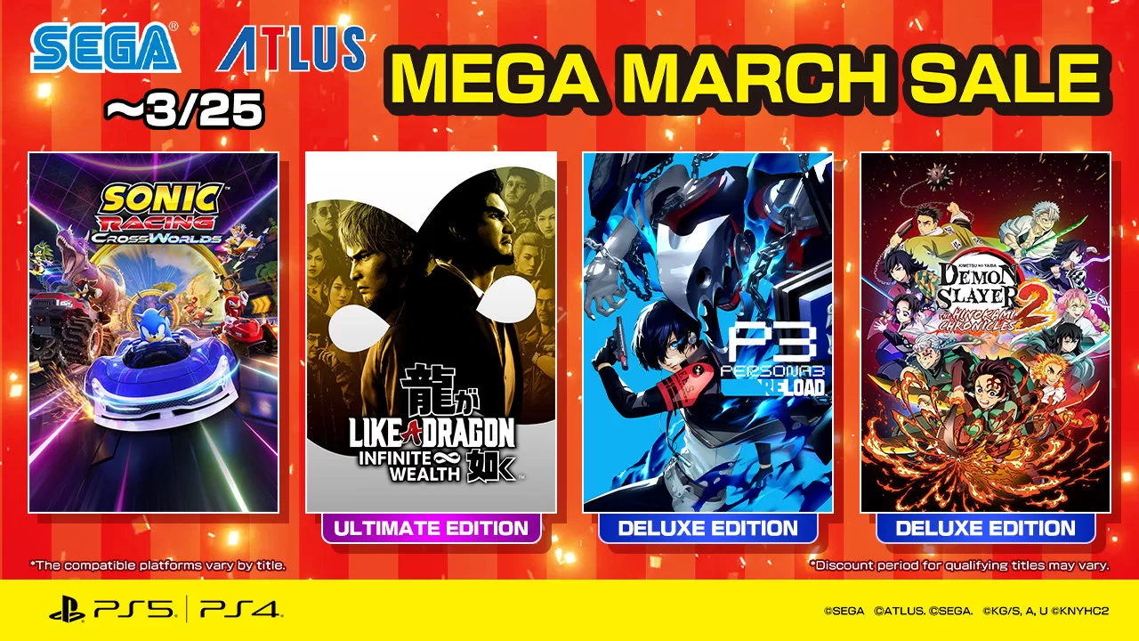 SEGA Mega March 2026 Sale is now underway on the PlayStation Store - UnGeek