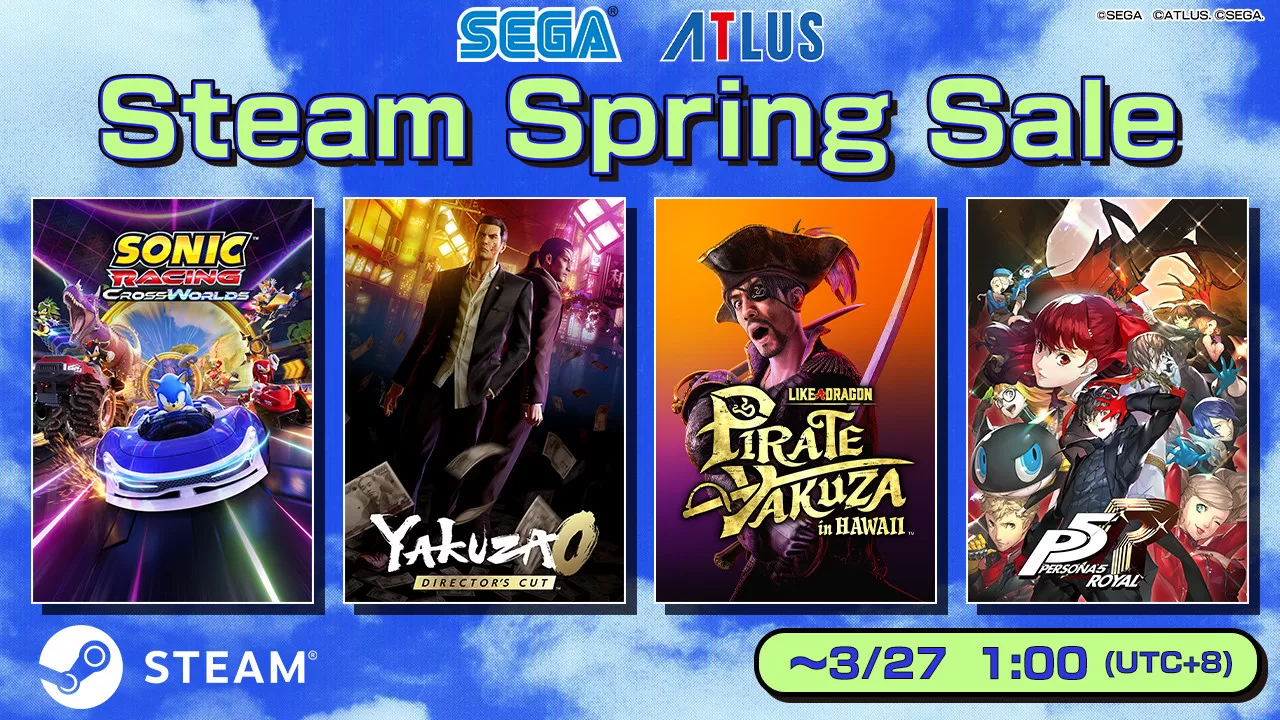 SEGA and Atlus join the Steam Spring Sale 2026 - UnGeek